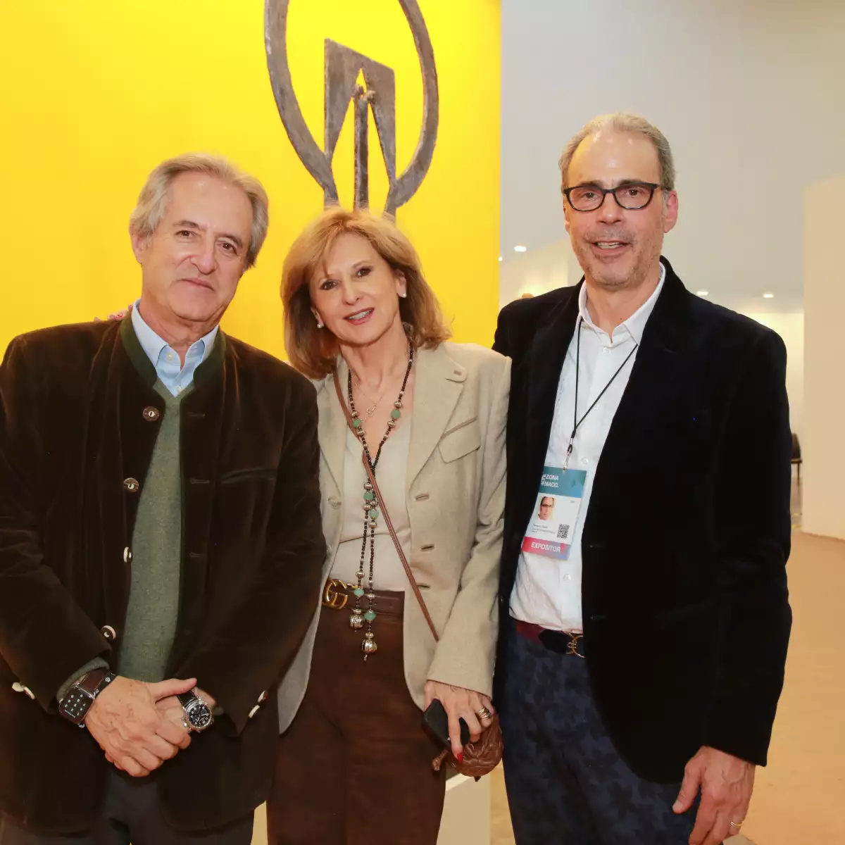 Gabriel Orozco y Sharon Fastlicht en el primer día de Zona MACO 2023