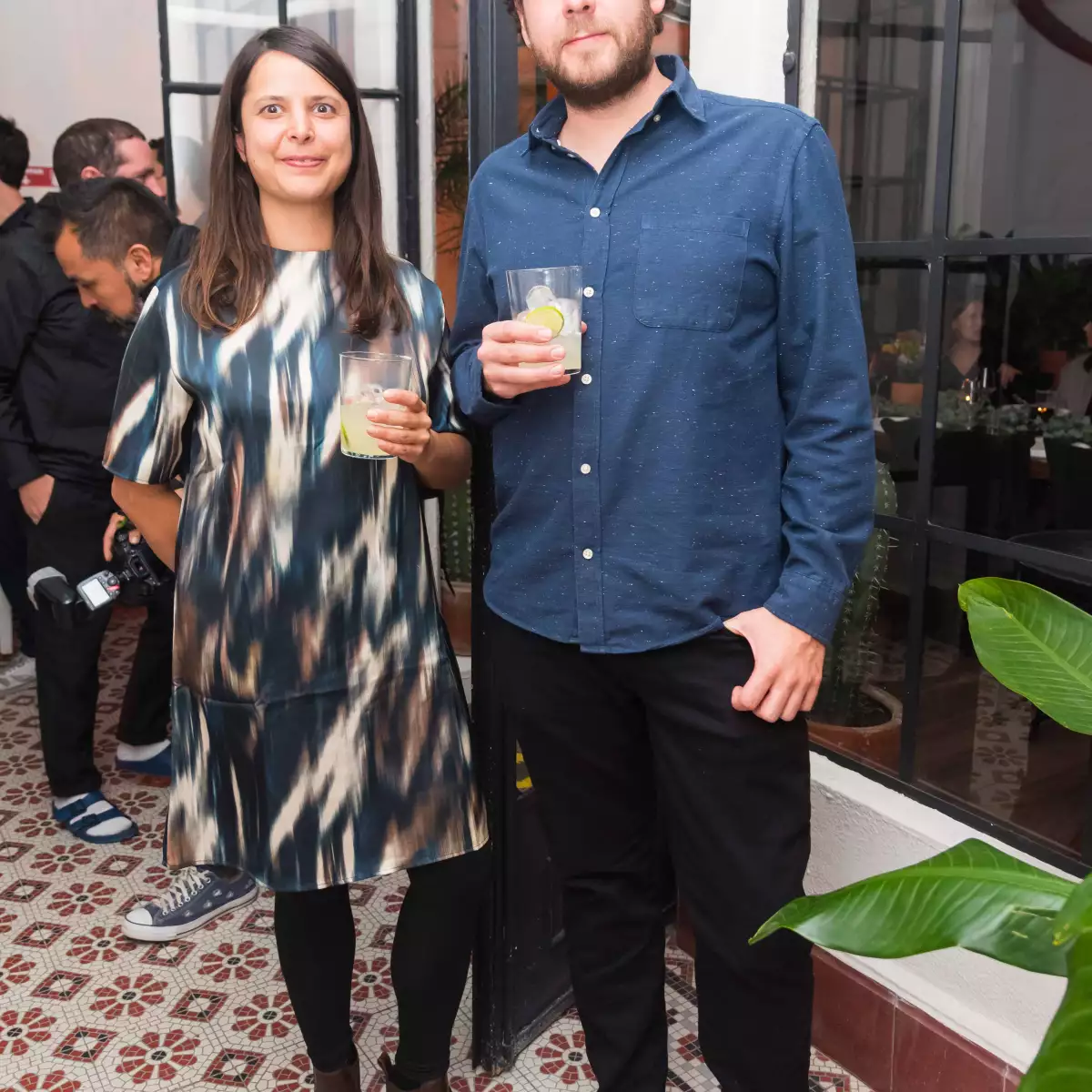 Rodrigo Ortiz Monasterio y Andrés Lebrija en una cena con Tequila 1800