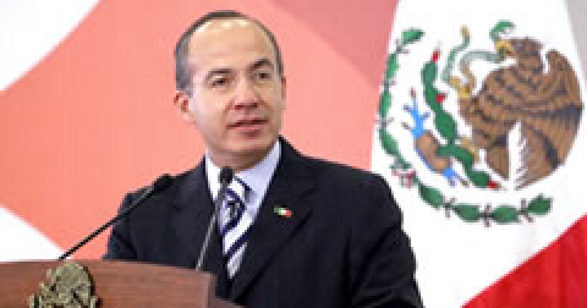 Calderón: Signos alentadores en economía