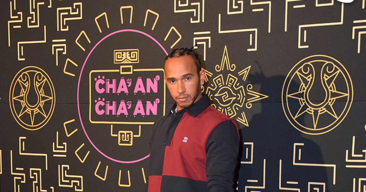 Lewis Hamilton en la fiesta Cha´an Cha´an