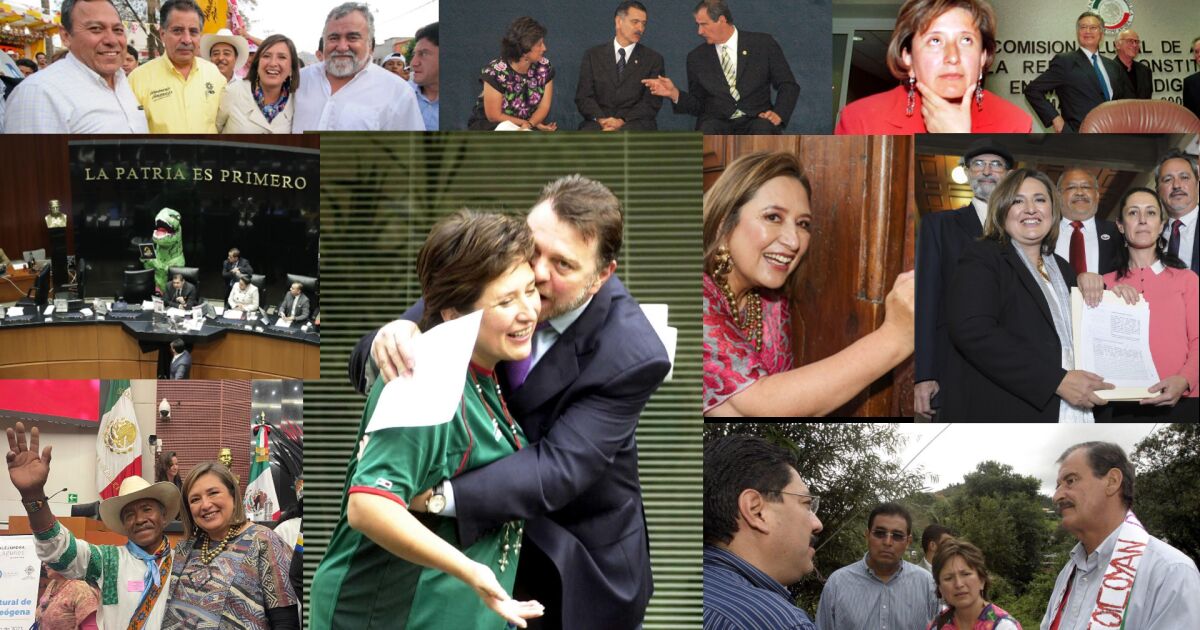 #EnFotos: La trayectoria política de Xóchitl Gálvez Ruiz
