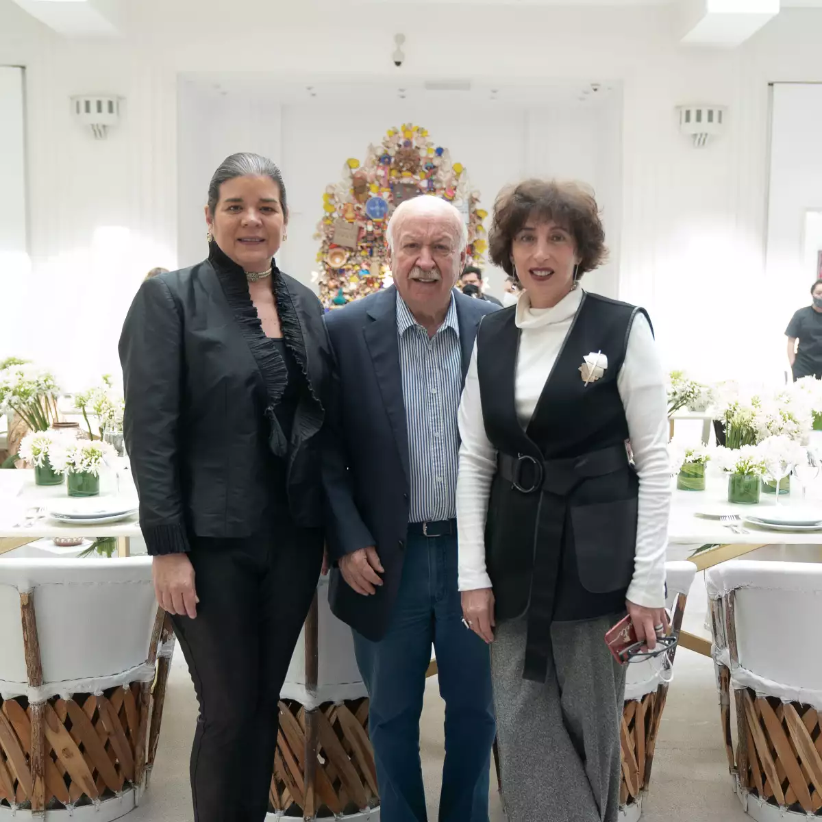 Claudio Landucci, Viviana Corcuera y Martín Olavarrieta en evento del MAP