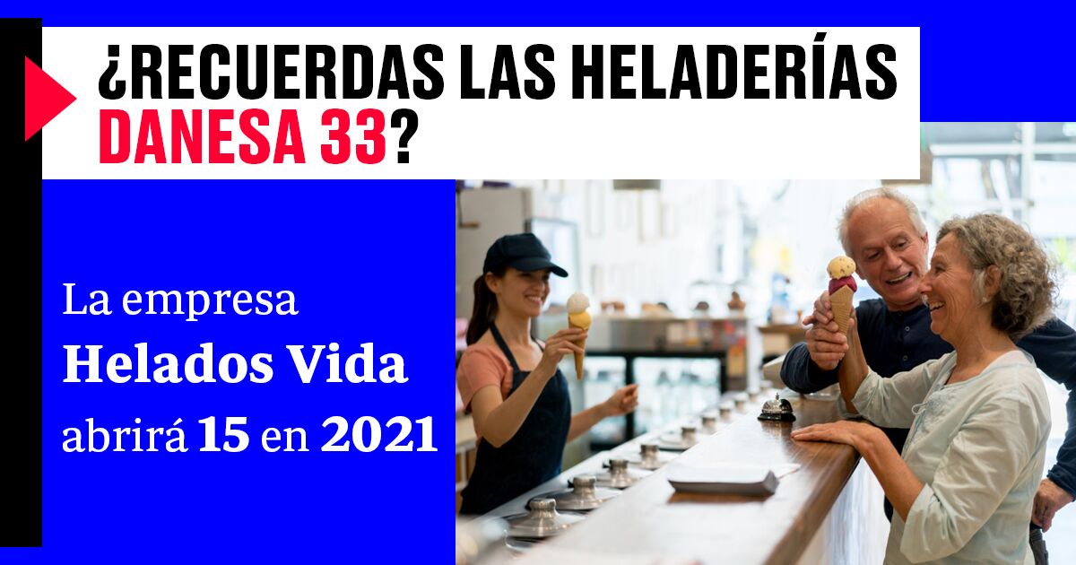 ¿Recuerdas las heladerías Danesa 33? La empresa Helados Vida abrirá 15 ...