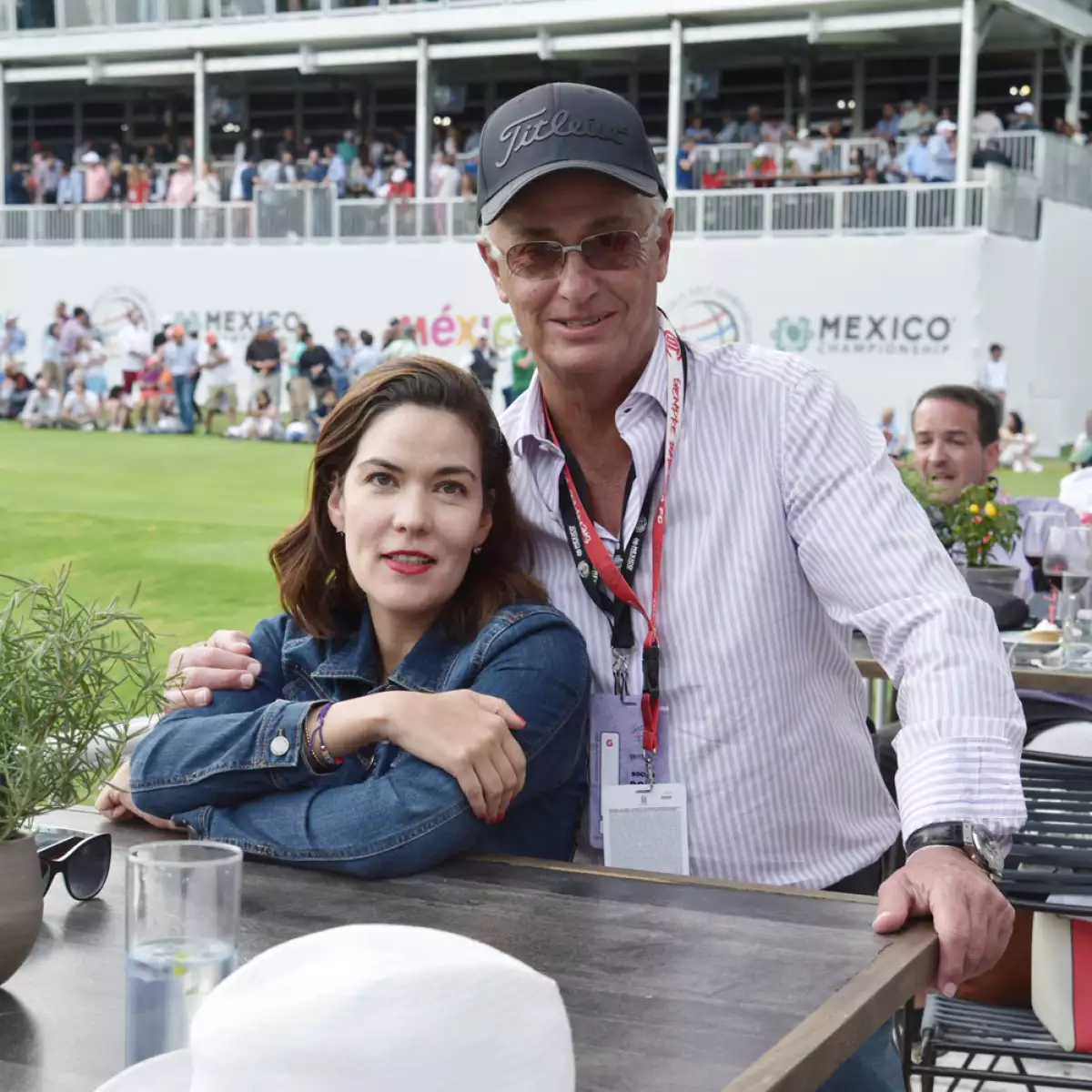 Arturo Elías Slim, Arturo Elías Ayub y Marco Ramírez en el WGC Championship