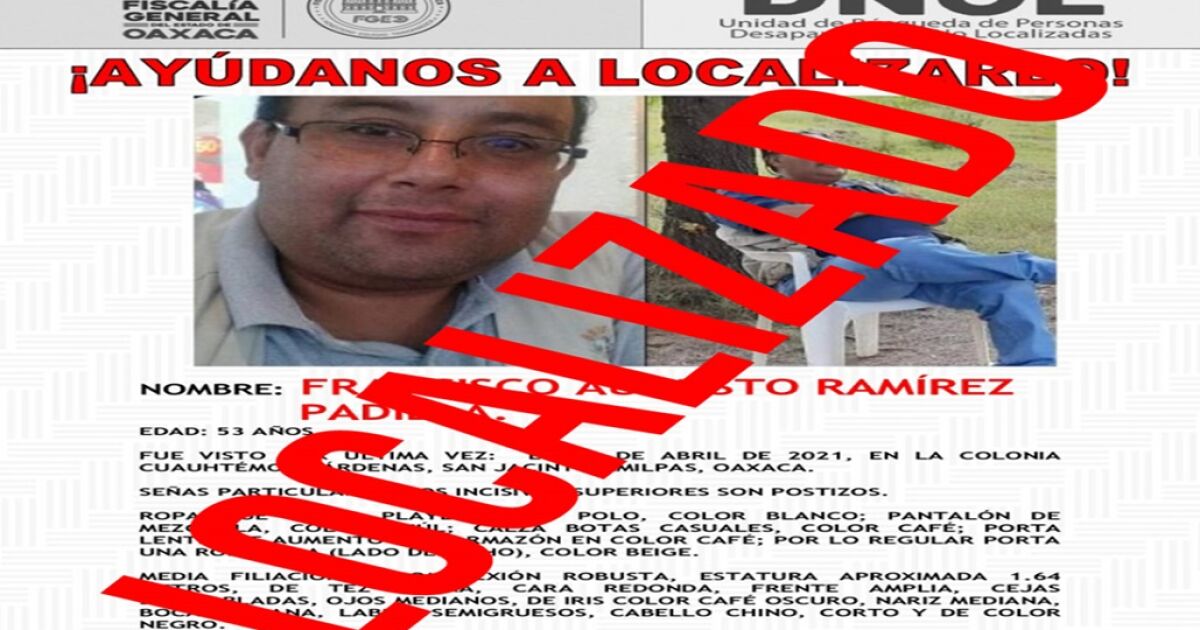 El periodista Francisco Ramírez es localizado tras reporte de ...