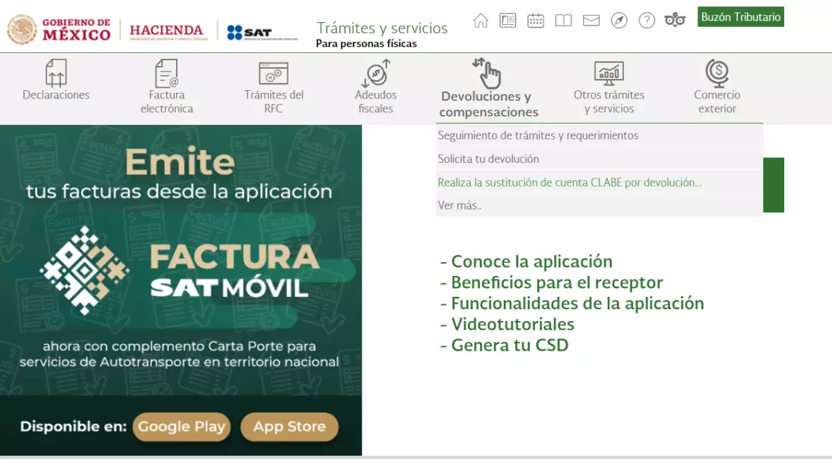¿Cómo cambiar mi cuenta CLABE ante el SAT para la devolución de impuestos?