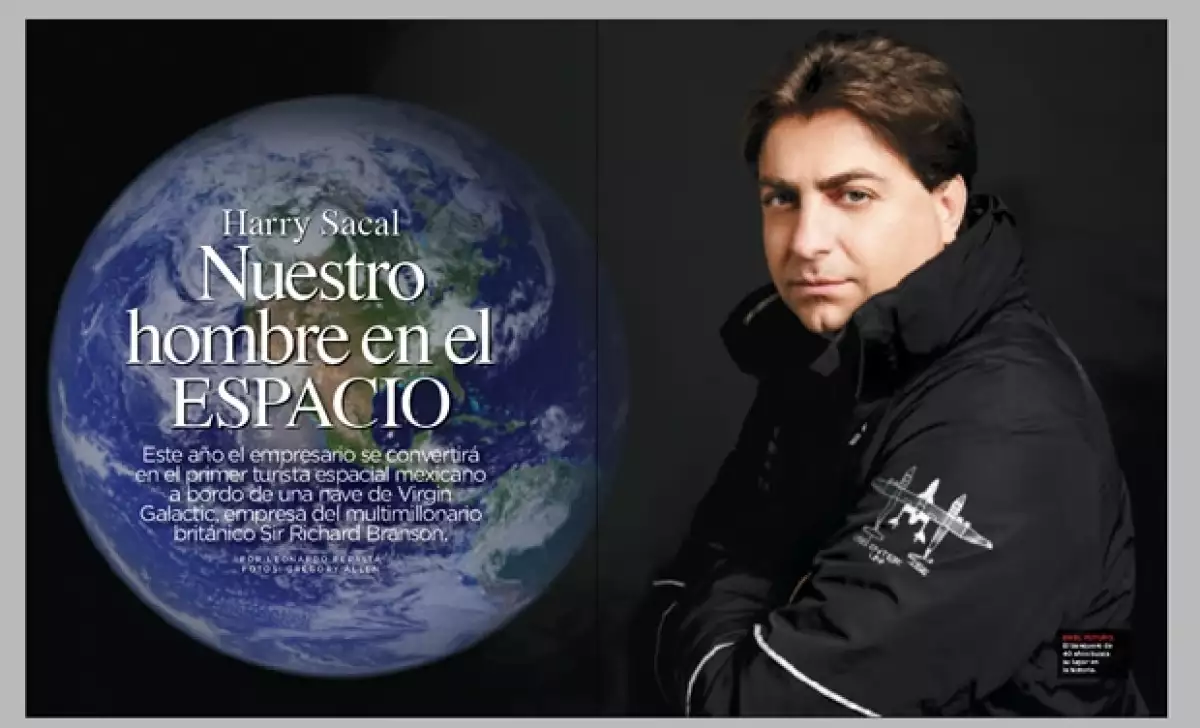 Harry Sacal con un pie en el espacio