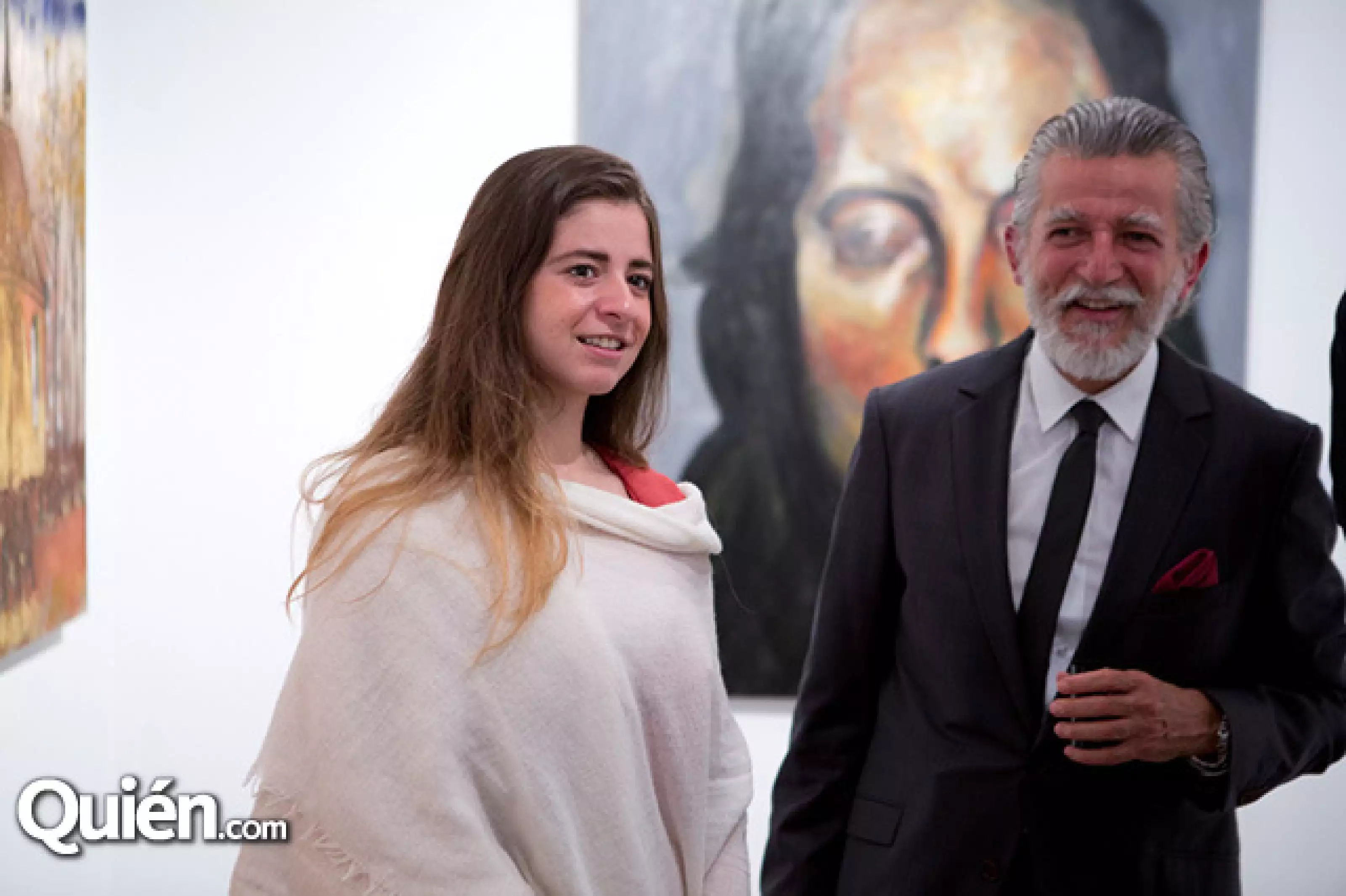 Lorenzo Lazo y Edith González en el aniversario de la Gal...