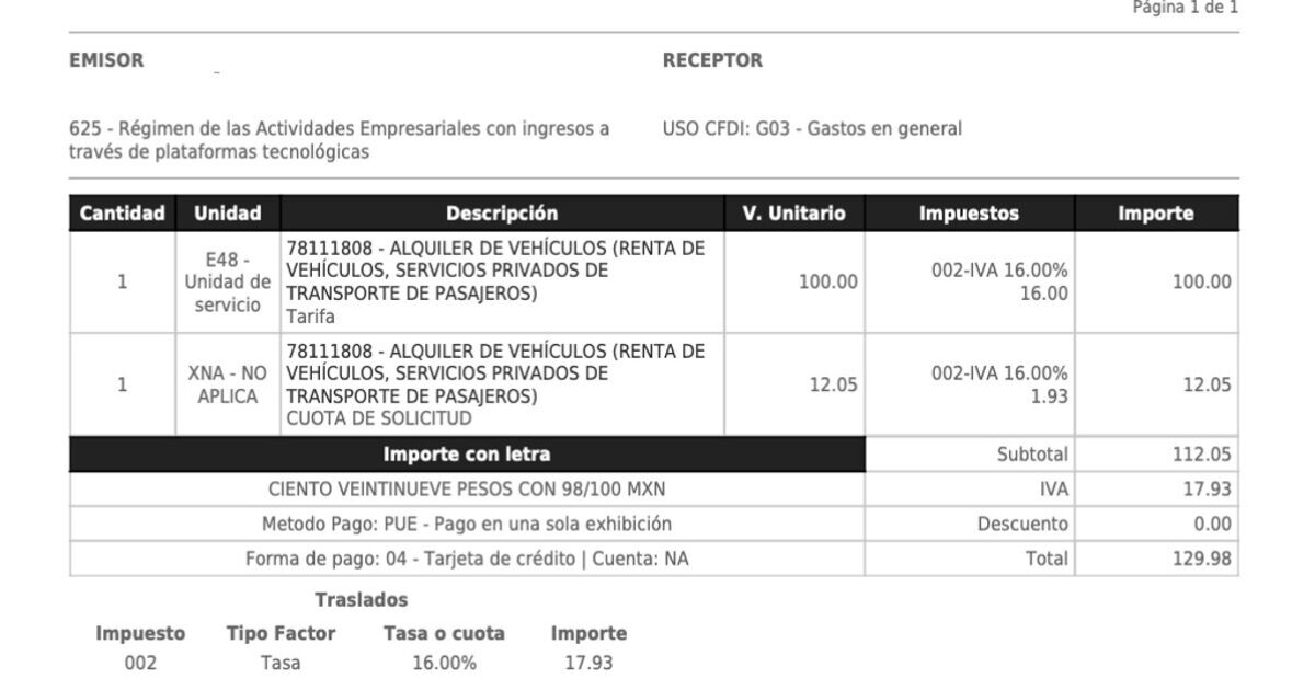 ¿Cómo facturar Didi y Uber?