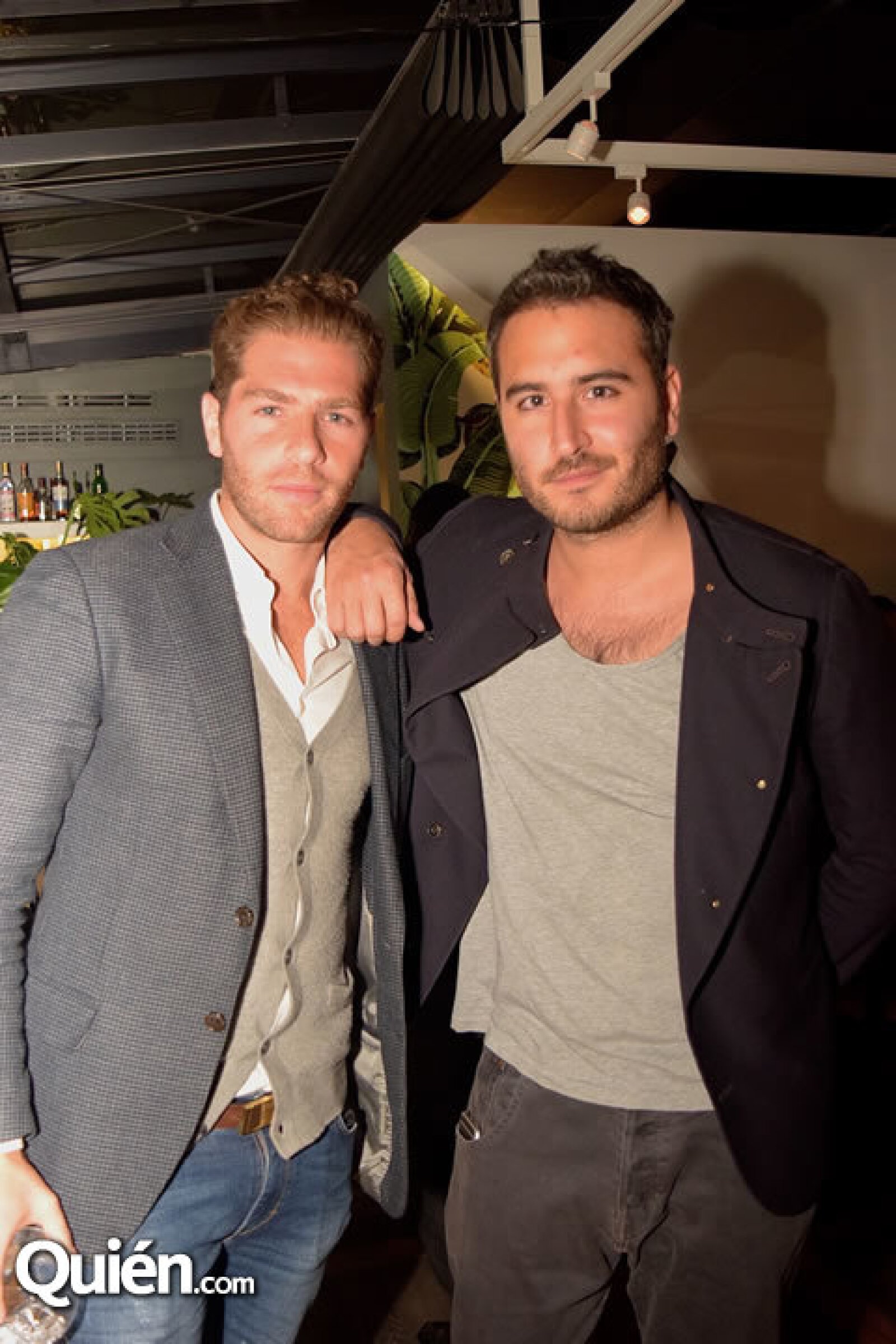 José Tawil y Alberto Slim en la fiesta para Mr. Brainwash