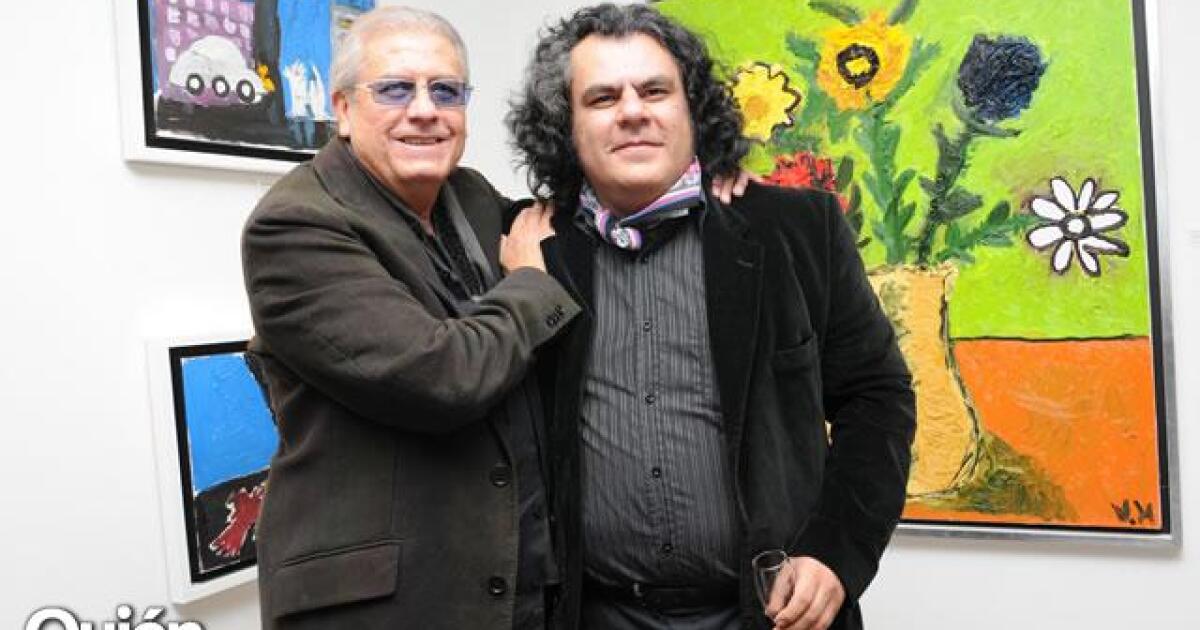 Alejandro Colunga en la exposición de Víctor Hugo