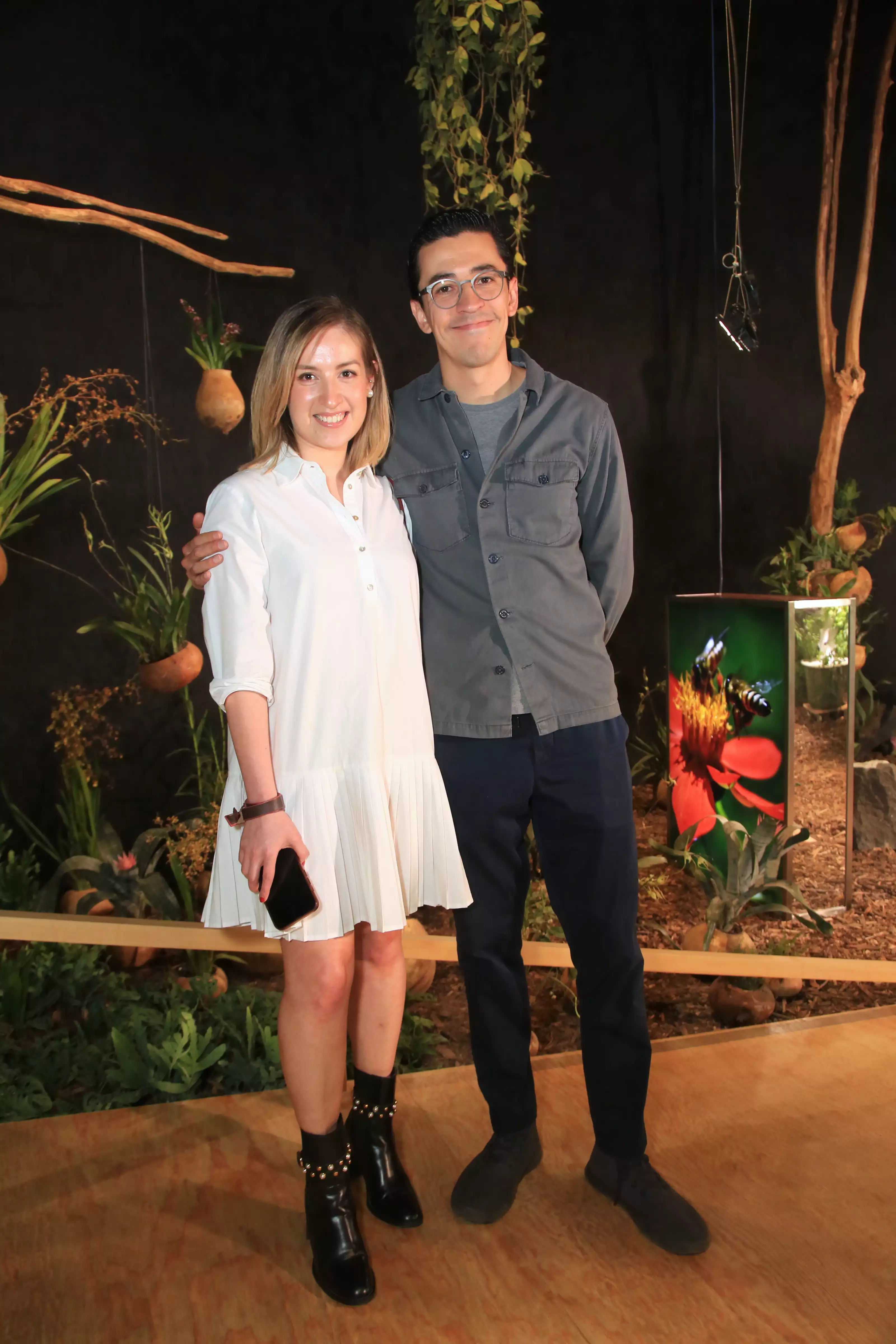 Santiago y Mónica de Haro en la apertura de la exposición Mother Nature