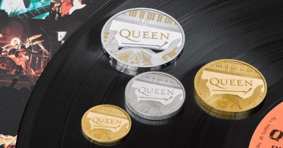 The Royal Mint lanza una moneda conmemorativa de la banda Queen