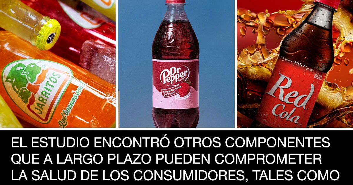 Jarritos, Coca-Cola o Red-Cola, cuál de estos refrescos tiene más azúcar