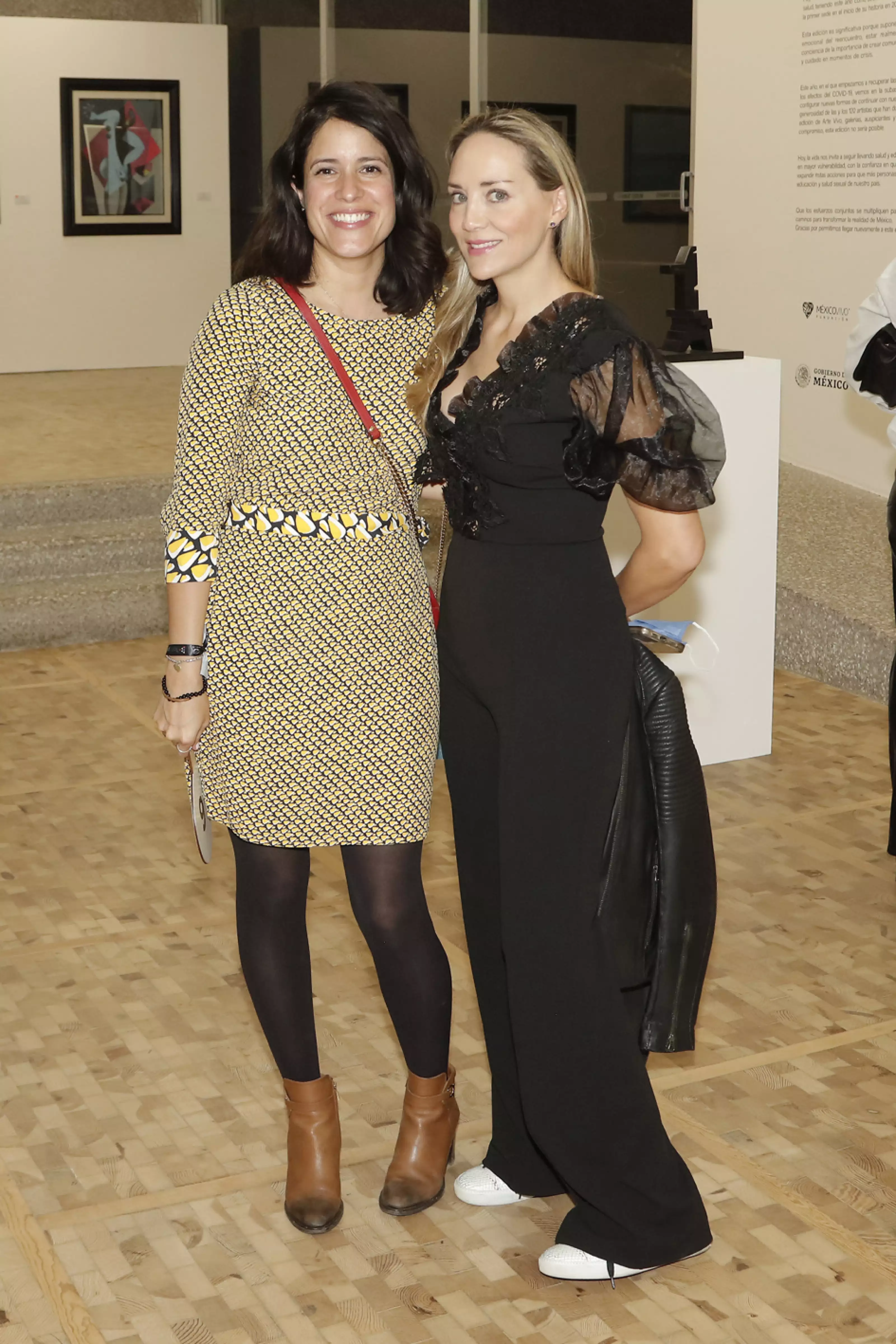 Mariana Baños y Alexandra De la Rosa en la subasta Arte Vivo