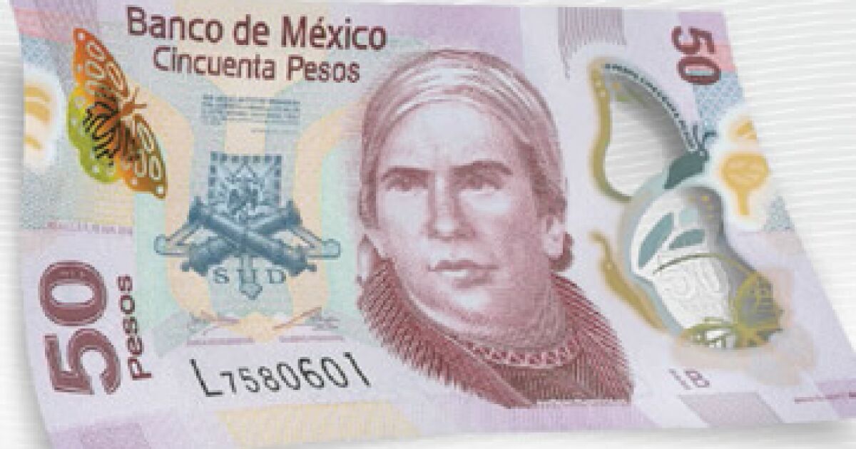 Nuevo billete de 50 pesos, a circulación