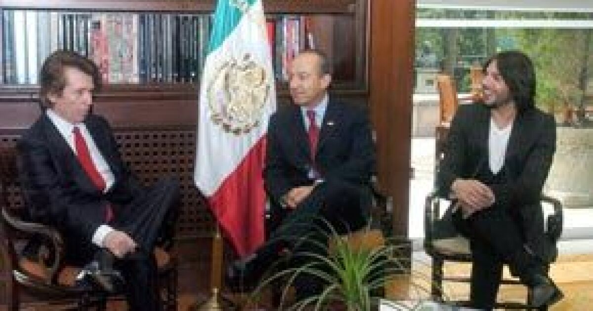 Calderón recibe a Joaquín Cortés y Raphael