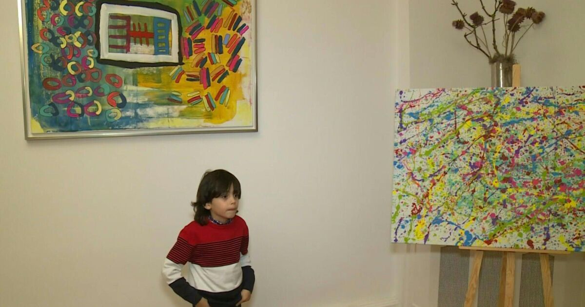 El “mini Picasso” que sorprendió al mundo del arte solo tiene 7 años