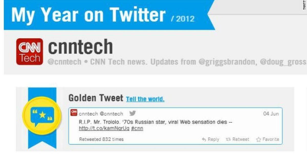 'Mi año en Twitter' una 'app' para ver tu actividad más importante en 2012