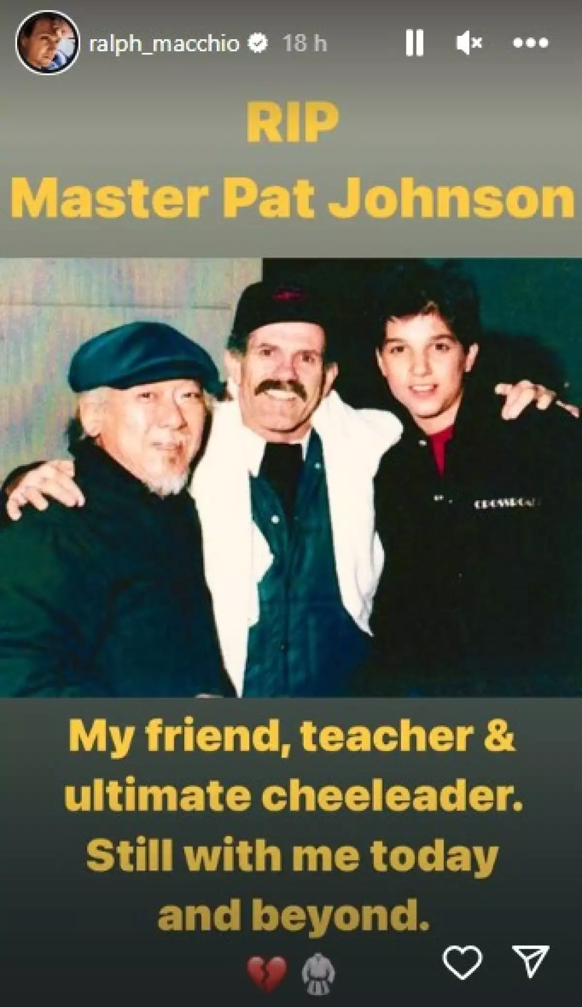 Muere Pat E. Johnson, actor de 'Karate Kid' y mentor de Ralph Macchio