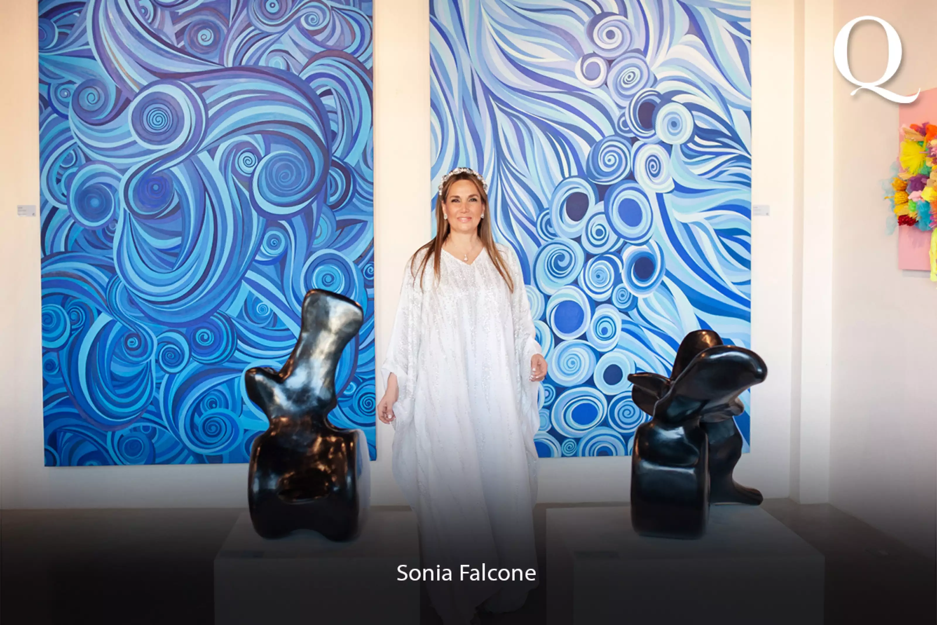 Sonia Falcone inauguró exposición en San José del Cabo