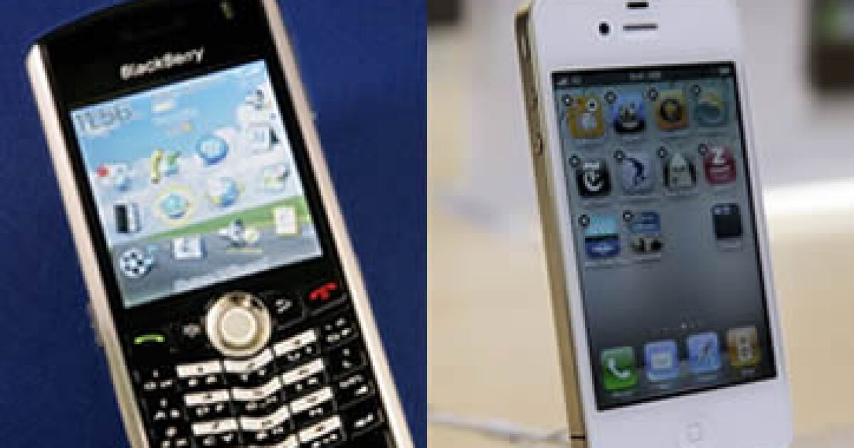 BlackBerry vs iPhone: batalla de números