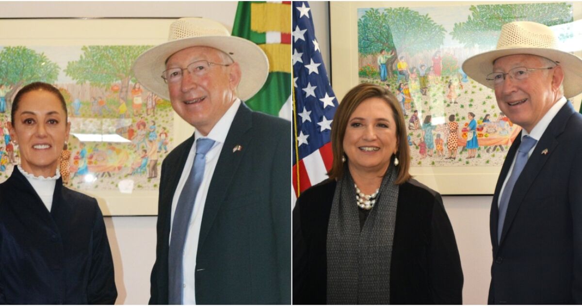 Ken Salazar se reúne con Sheinbaum y Gálvez; destacan amistad y cooperación