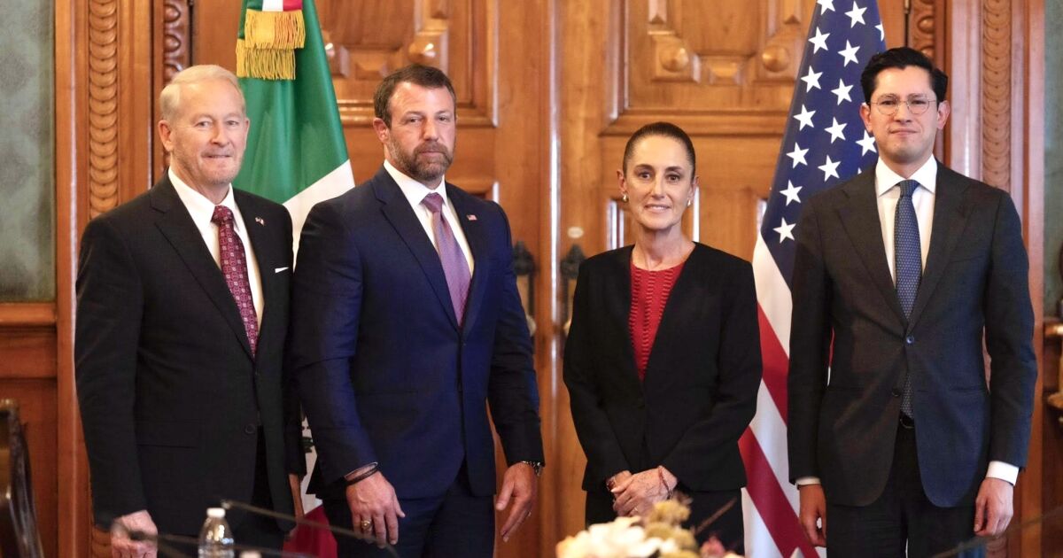 Sheinbaum y Markwayne Mullin acuerdan colaboración ''con respeto ...