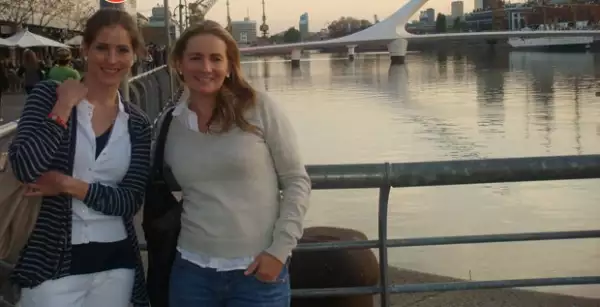 María Inés y Maggie Hegyi se divierten en Argentina