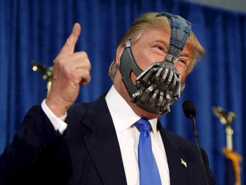 Can someone do a higher quality photoshop of Trump in a Bane mask? : r ...