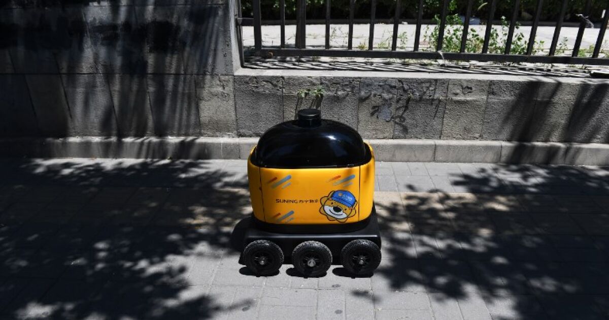 Un robot repartidor llega a China