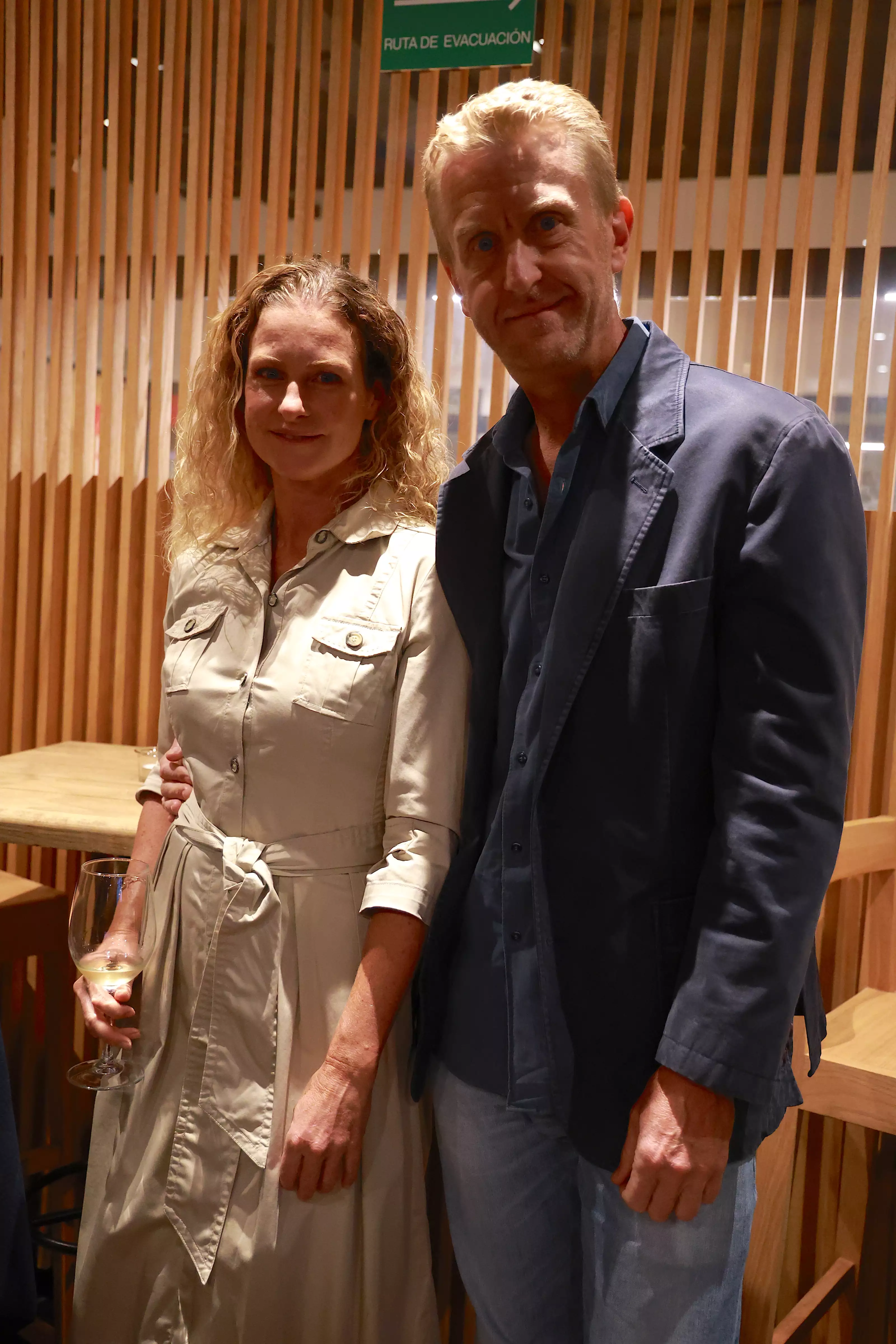 Claudia y Federico Rigoletti en la inauguración de la escuela Pizzaioli