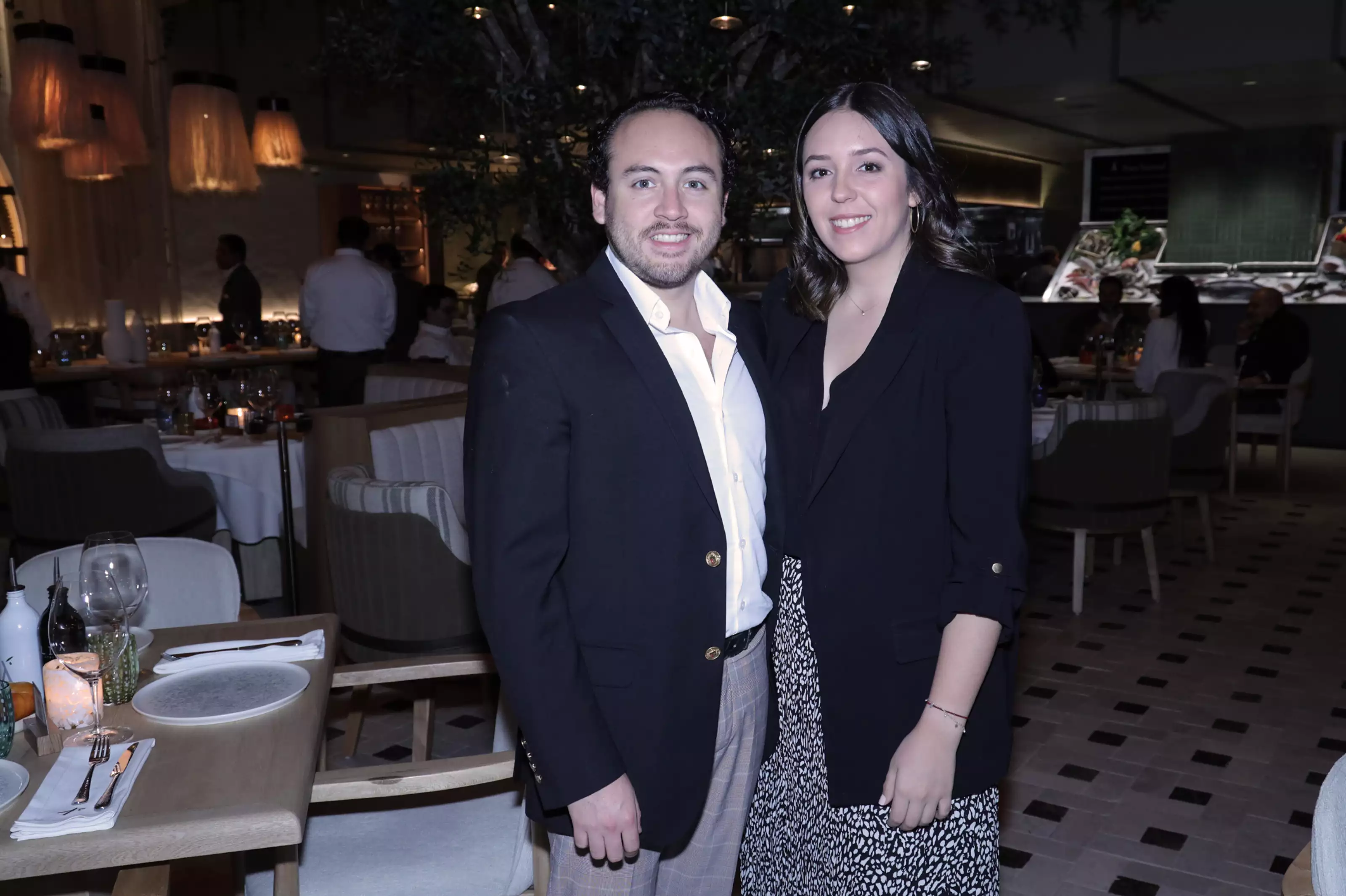 Alejandro Ramírez en la inauguración del restaurante Eliá Estiatorio