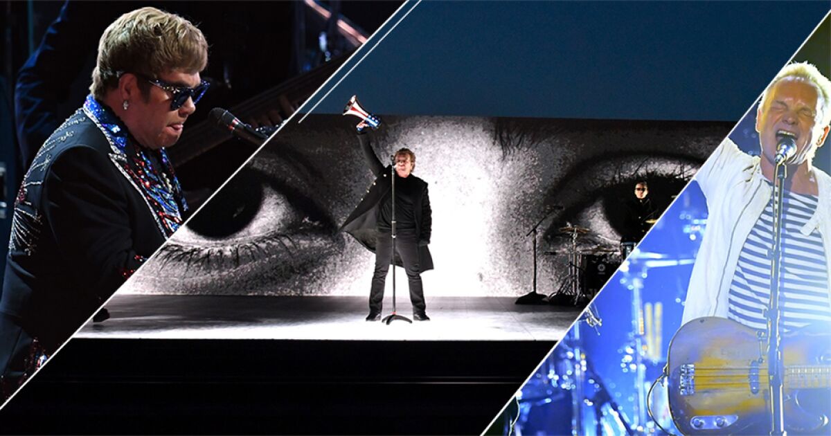 Revive la actuación de Sting, U2 y Elton John en los Grammy
