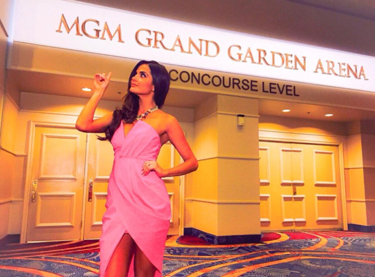 Marisol González, muy sexy en Las Vegas para la pelea del siglo