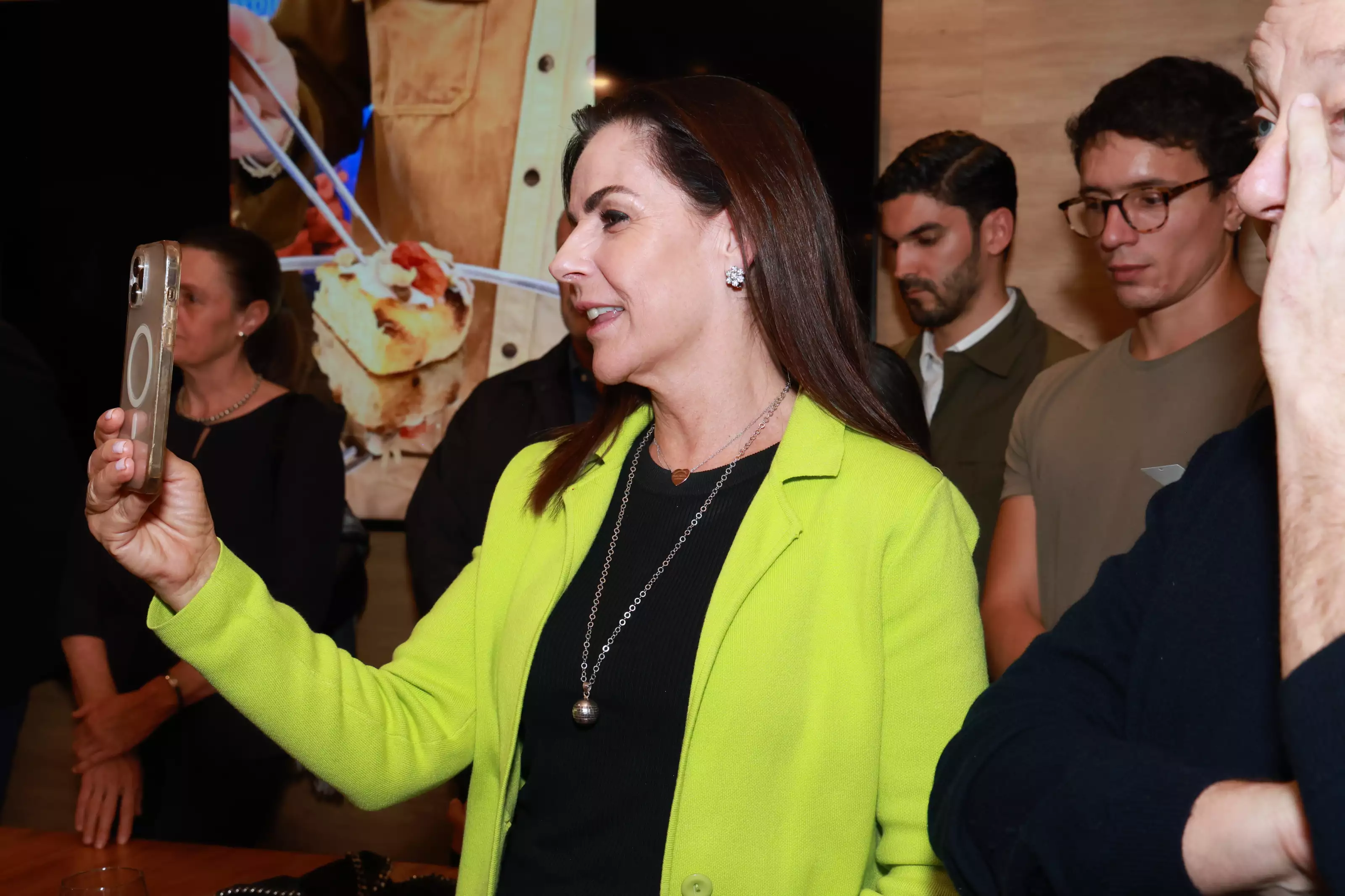 Claudia y Federico Rigoletti en la inauguración de la escuela Pizzaioli