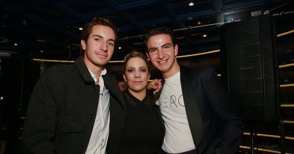 Andrés Zurita y David Samra en la reunión del club International Impact