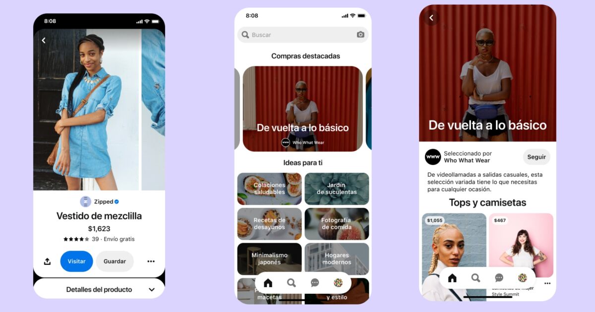 Pinterest amplía sus funciones de inspiración y shopping a México