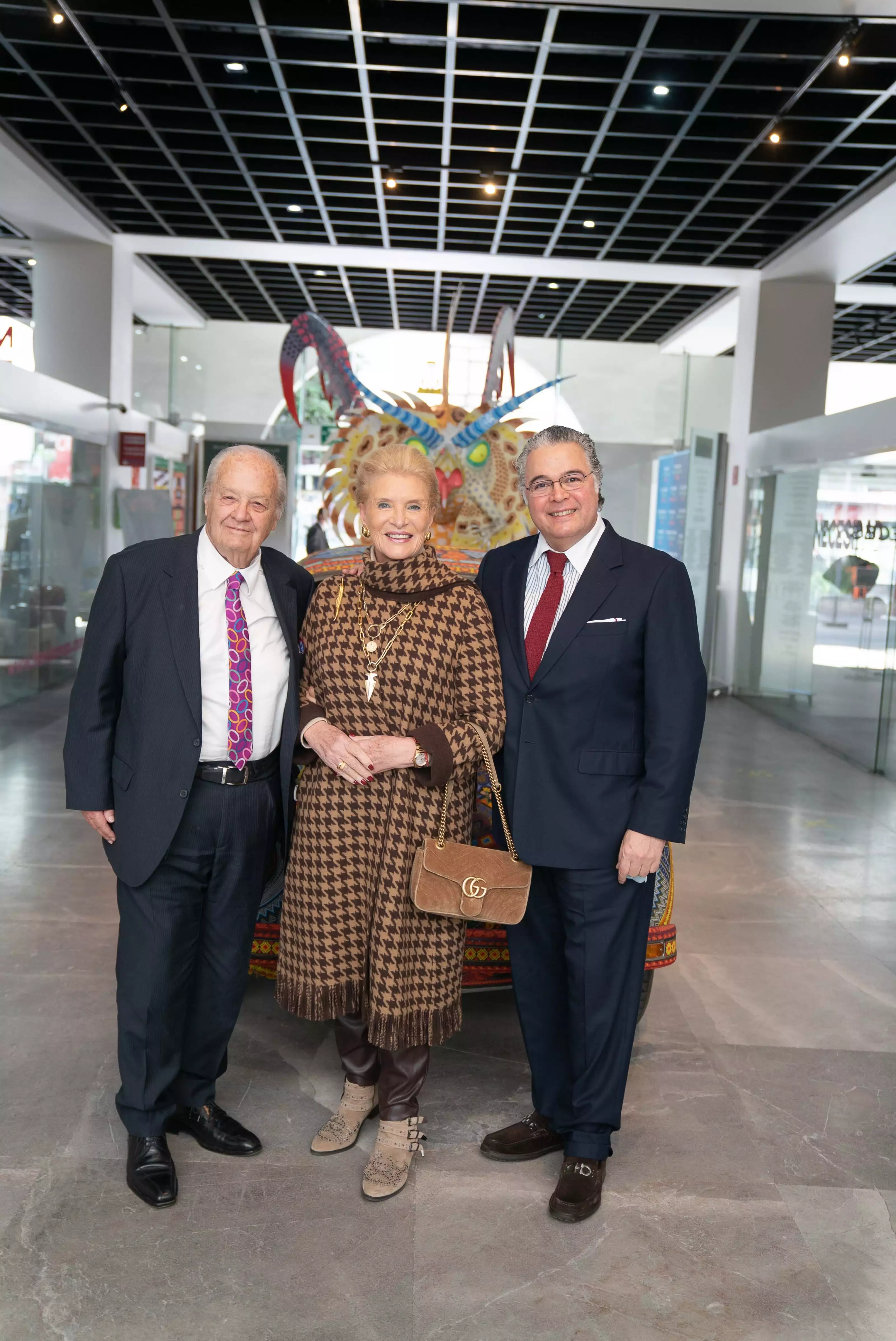 Claudio Landucci, Viviana Corcuera y Martín Olavarrieta en evento del MAP