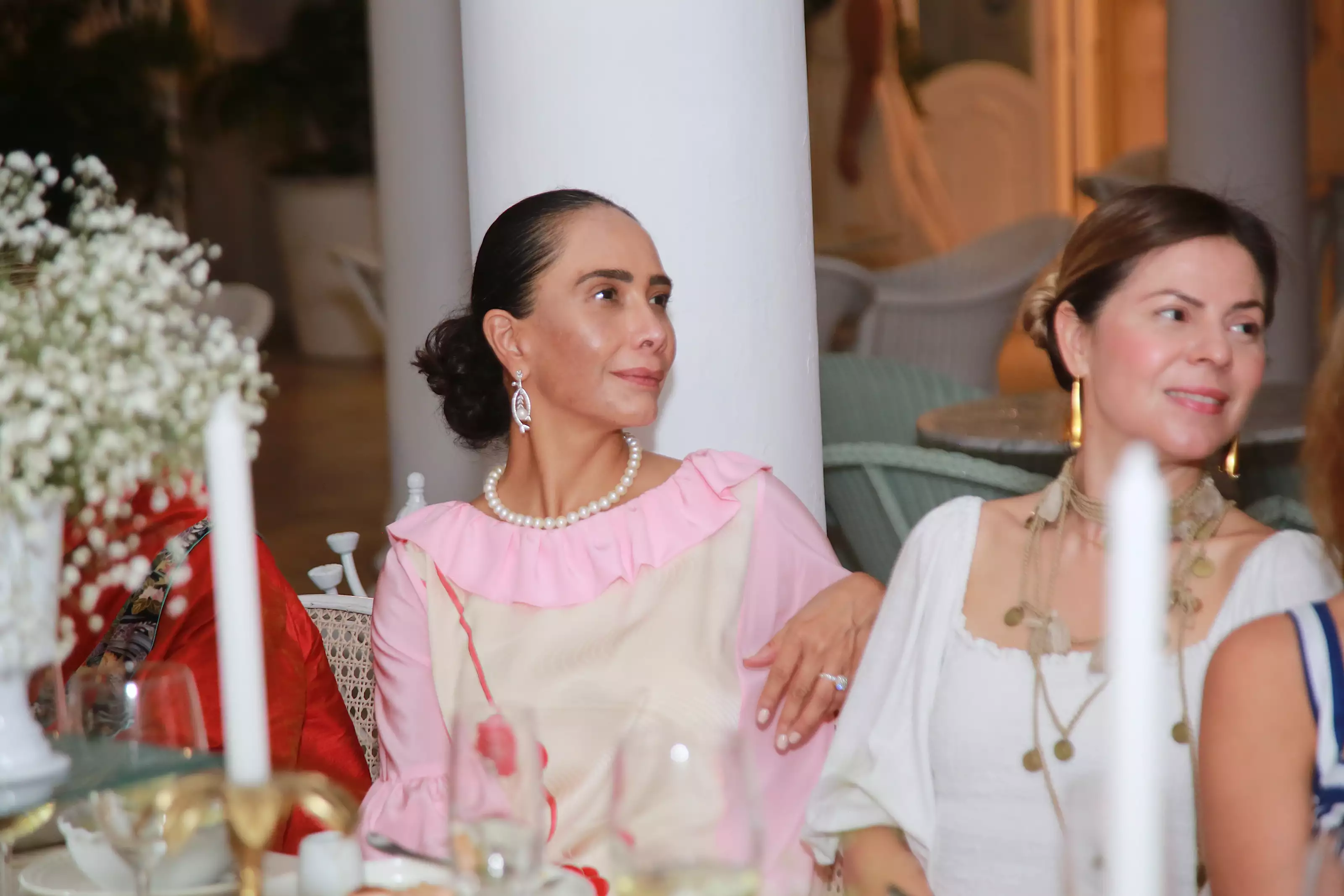 Lisette Trepaud, Daniela Bustos Maya y Karla Mayer en el festejo de ...