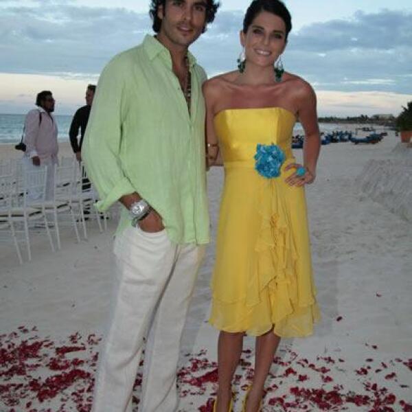 Alexa Damián y Ben Melkman se casaron en la Riviera Maya