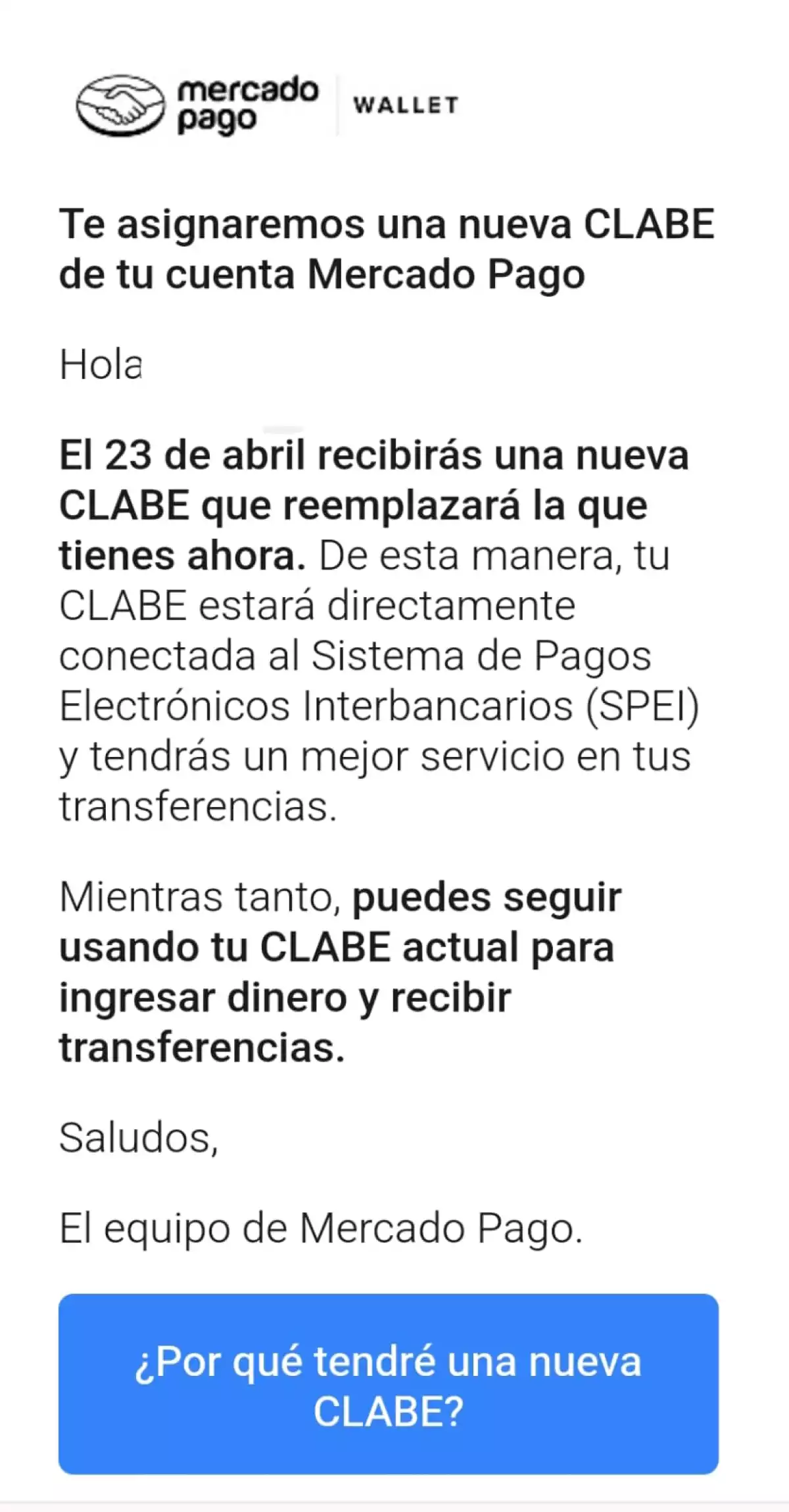 ¿Eres usuario de Mercado Pago? Ojo, tu CLABE cambiará este 23 de abril