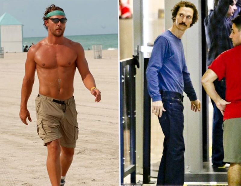 Matthew McConaughey fue captado extremadamente delgado