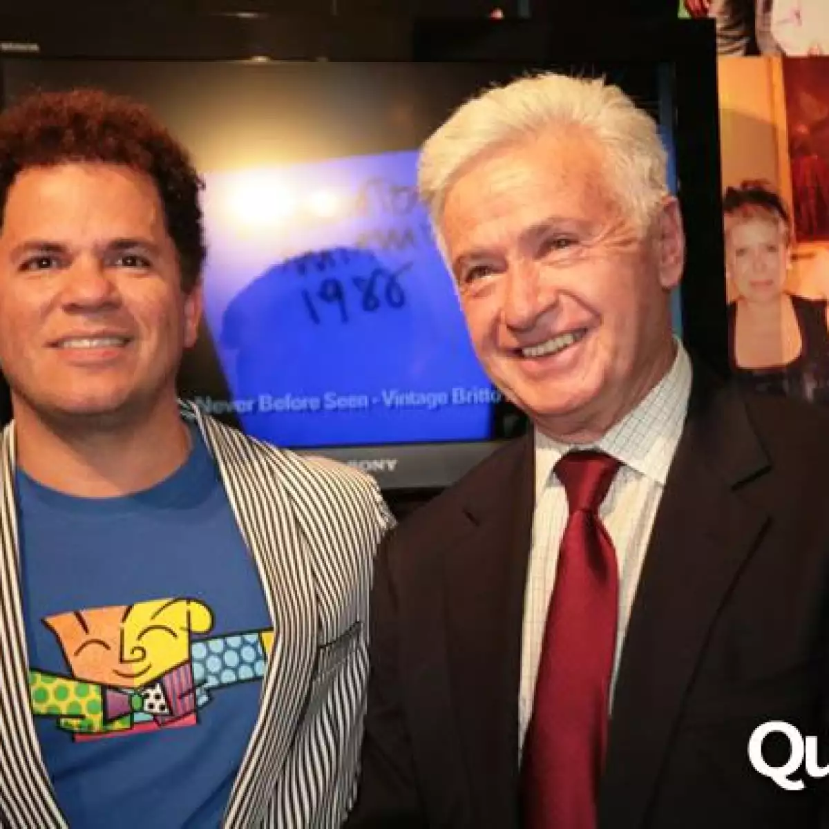 Marc y Renata Pariente en exposición de Romero Britto