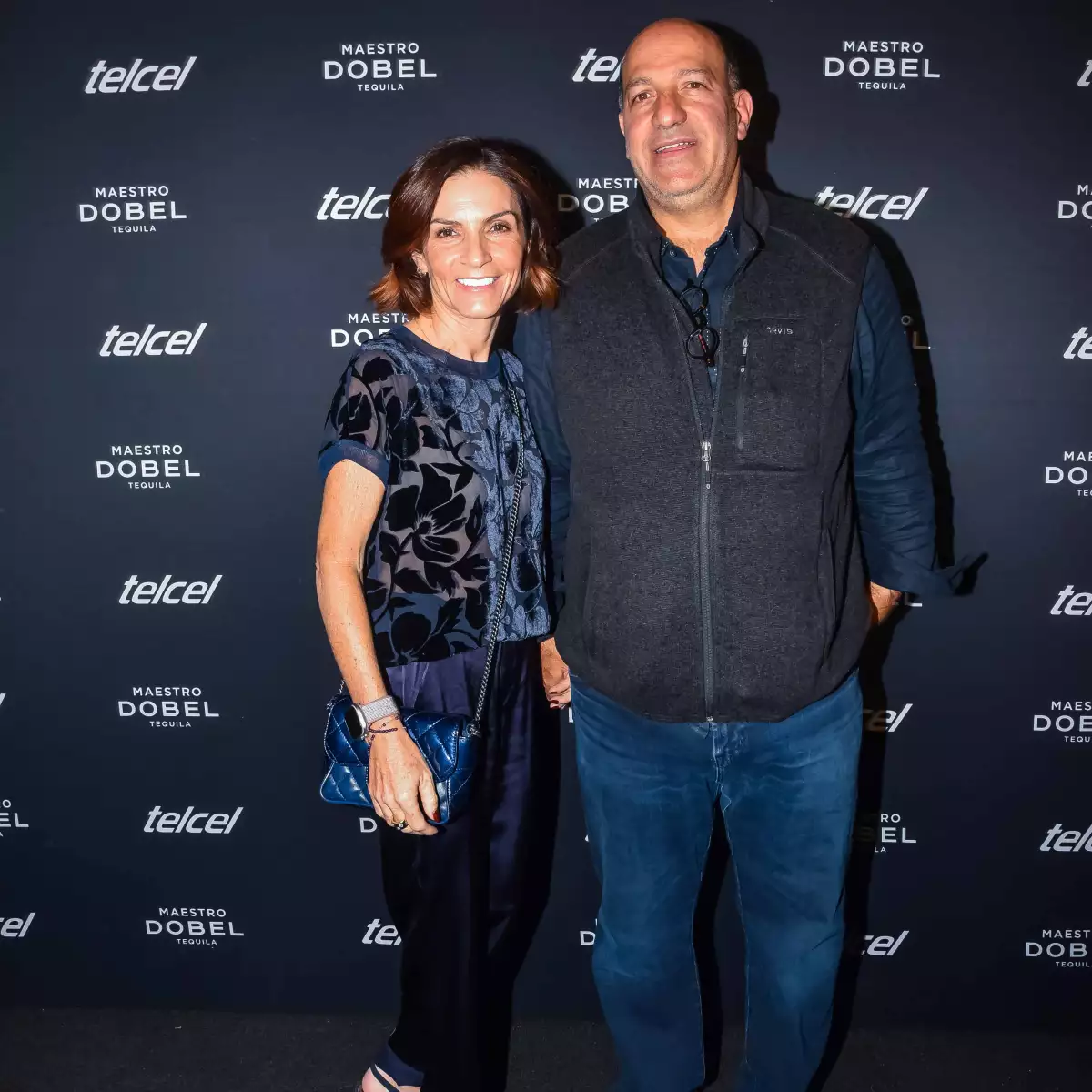 Carlos Slim Domit y Maria Elena Torruco en la after party de la Fórmula 1