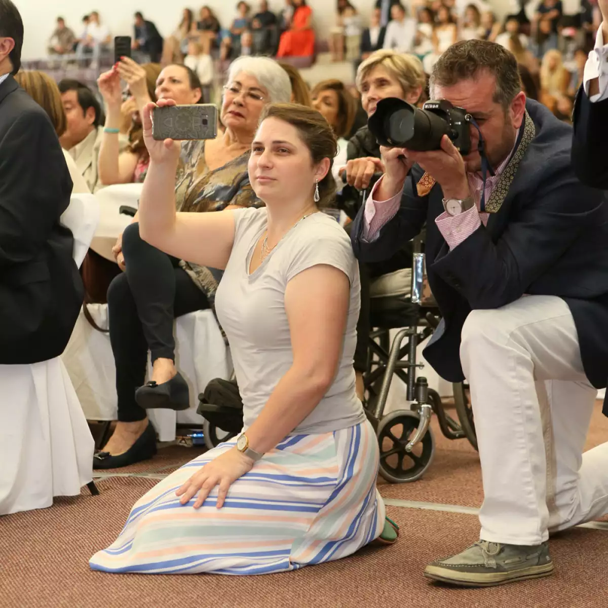 Laura Checa Laviada en la entrega de diplomas del ASF