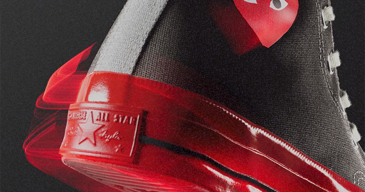 Lo más nuevo de Converse x Comme des Garçons: ¡ahora con la suela roja!