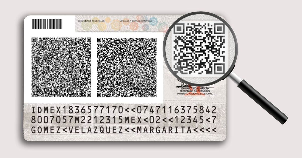¿Para qué sirven los códigos QR en la credencial del INE?