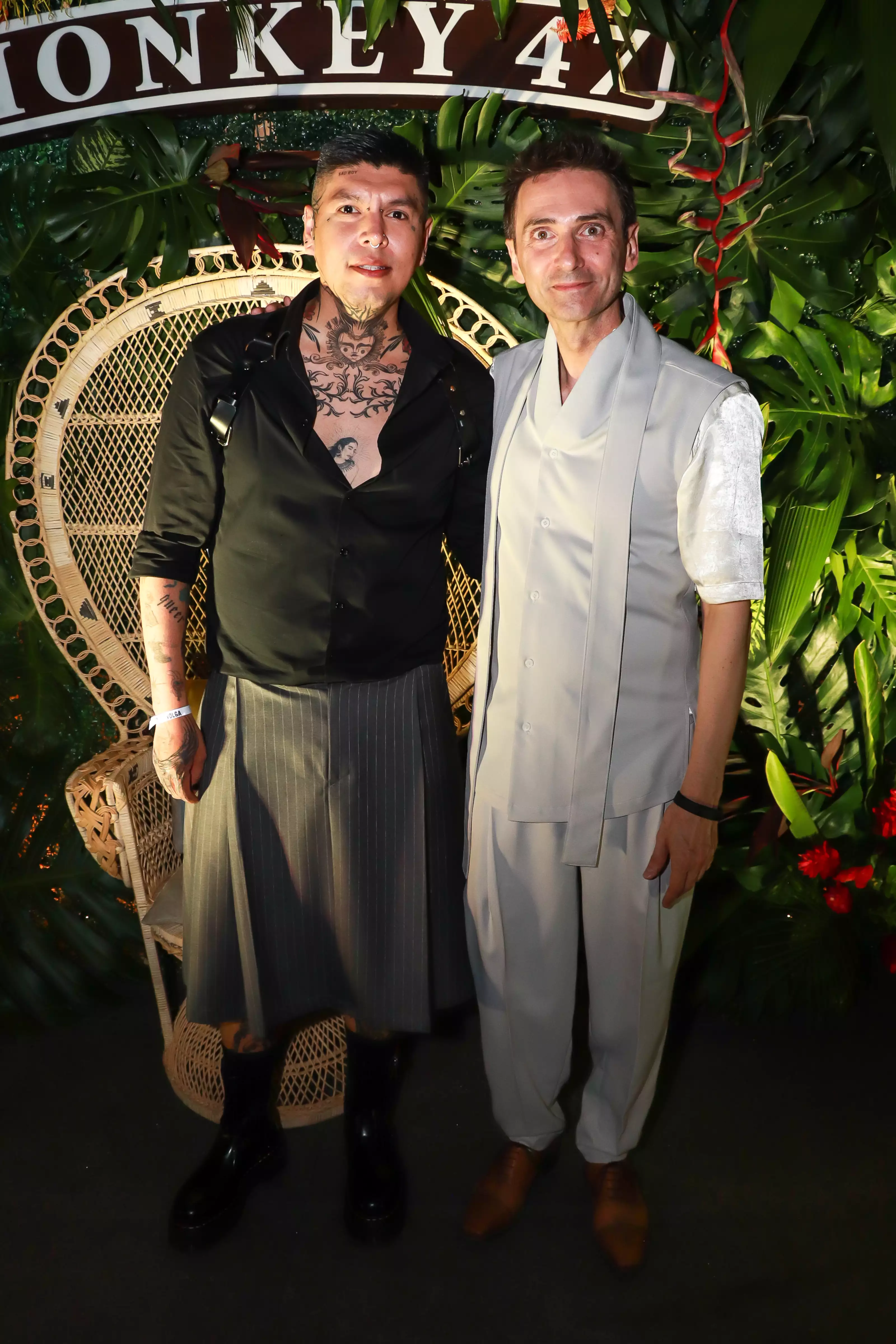 Alan Salomón y Nabille Fillat en la inauguración de Volga