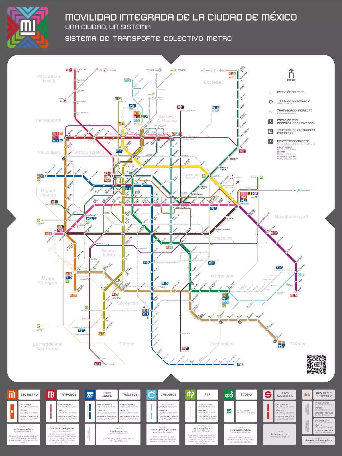 Mapa del Metro de CDMX: estas son todas las líneas y estaciones para ...